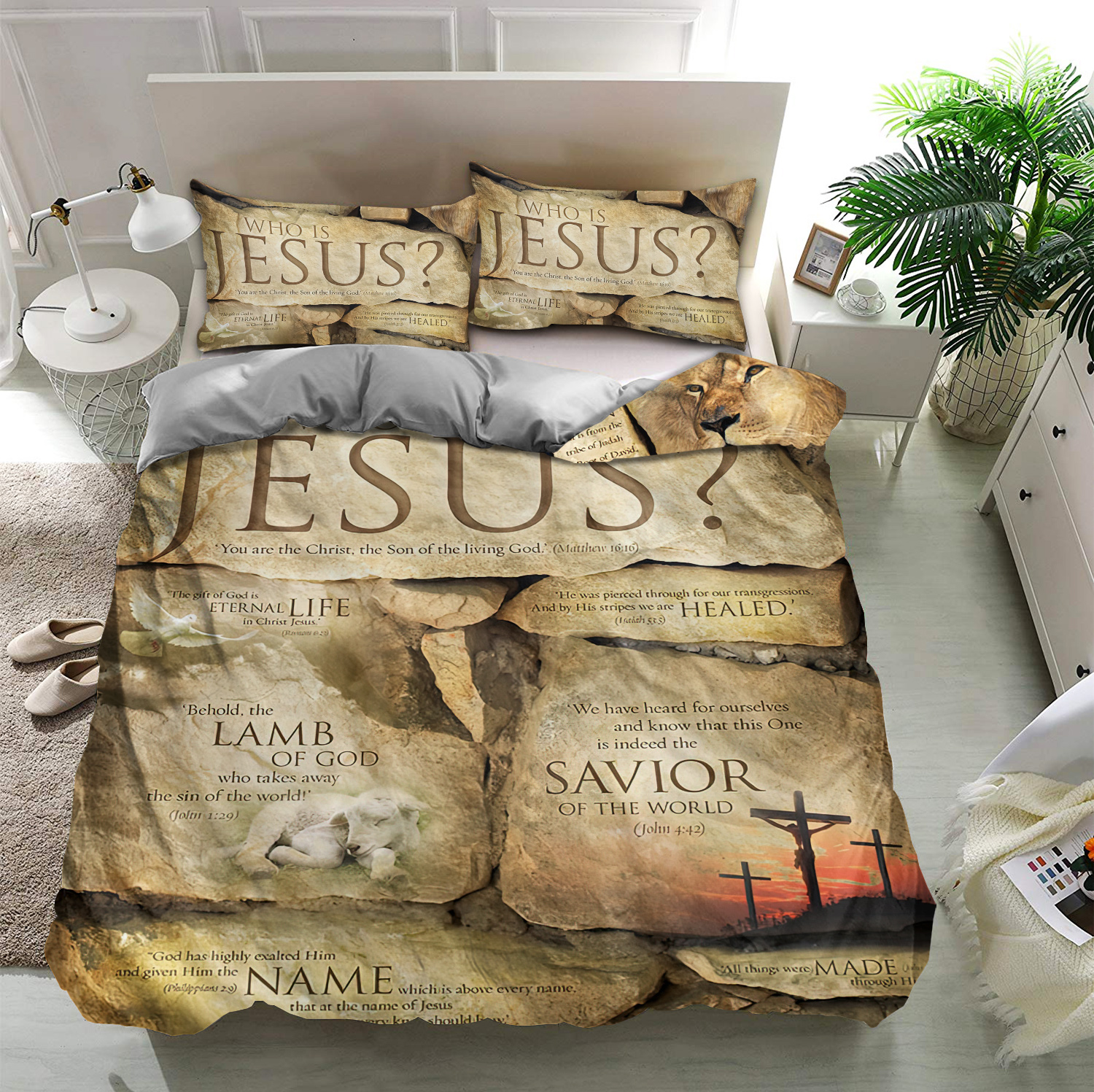 GOD NVGO21BD Premium 4pcs Bedding Set - UX Jesus