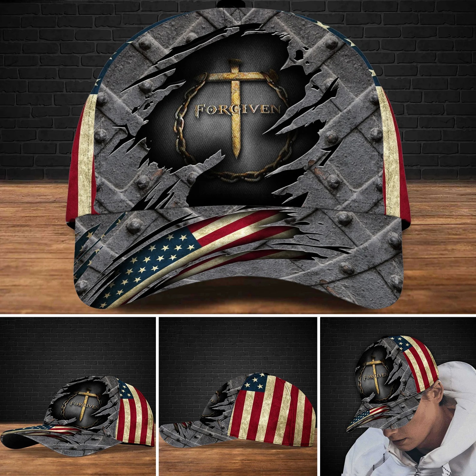 Jesus 3D Printed Classic Cap UXGO46CA - UX Jesus
