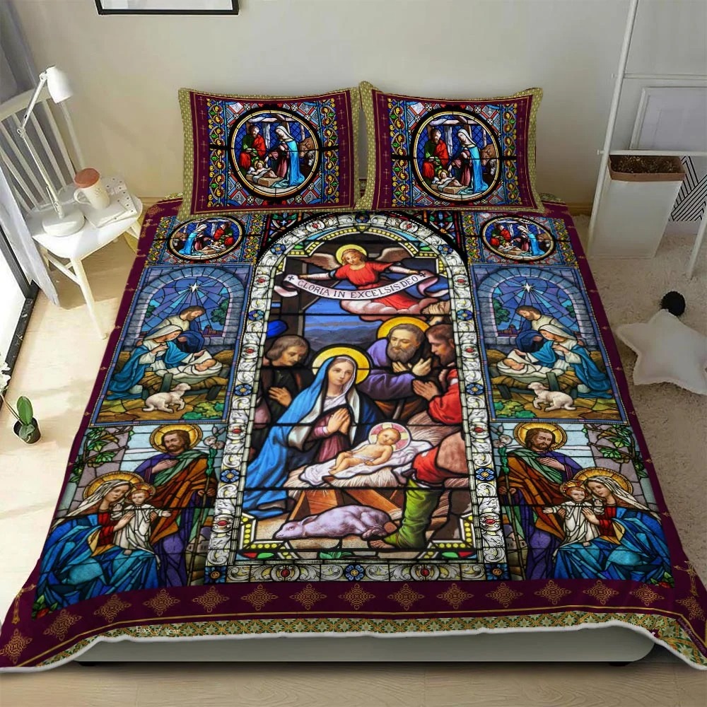 Jesus Christ Family Quilt Bedding Set - UX Jesus