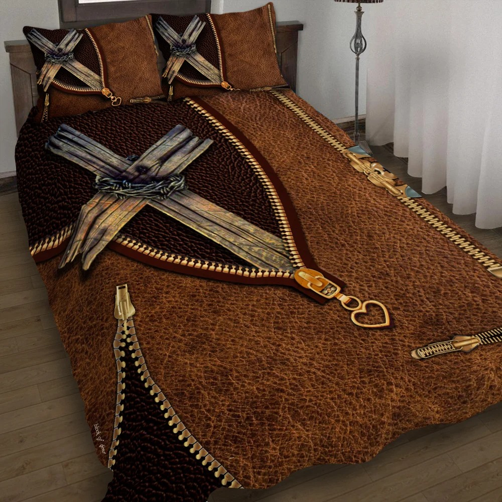 Jesus Christ Zipper 3D Quilt Bedding Set LSNGO04BD - UX Jesus