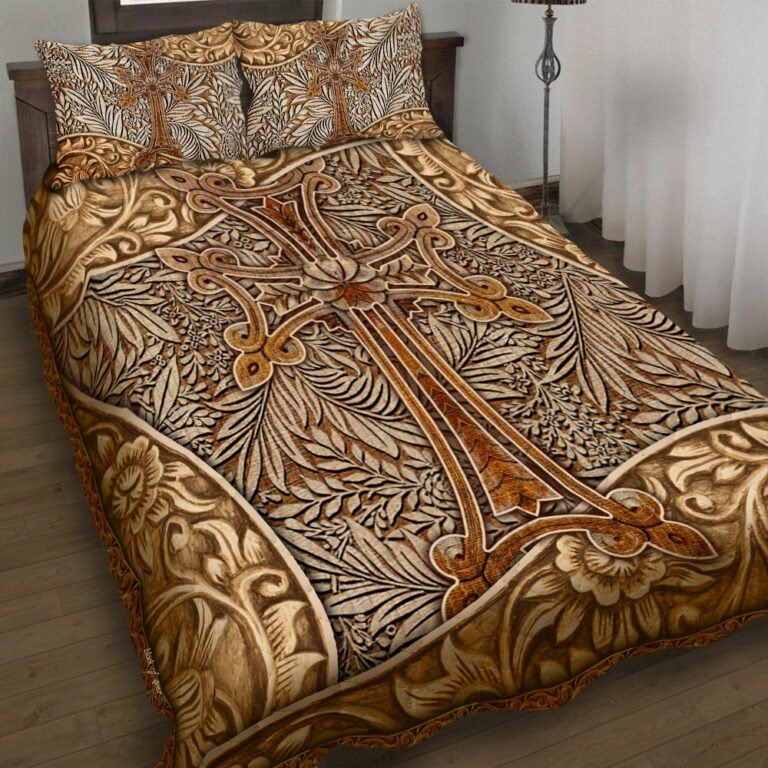Jesus Cross Quilt Bedding Set - UX Jesus