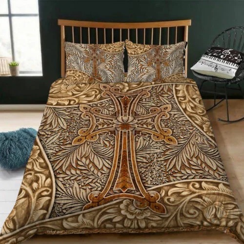 Jesus Cross Quilt Bedding Set - UX Jesus
