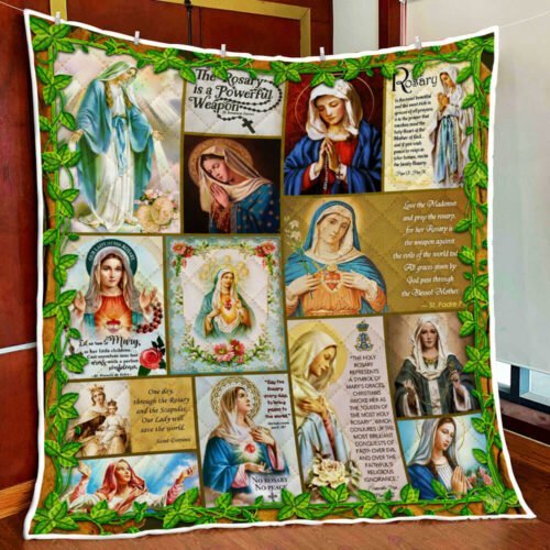 Our Lady of the Rosary Quilt - UX Jesus