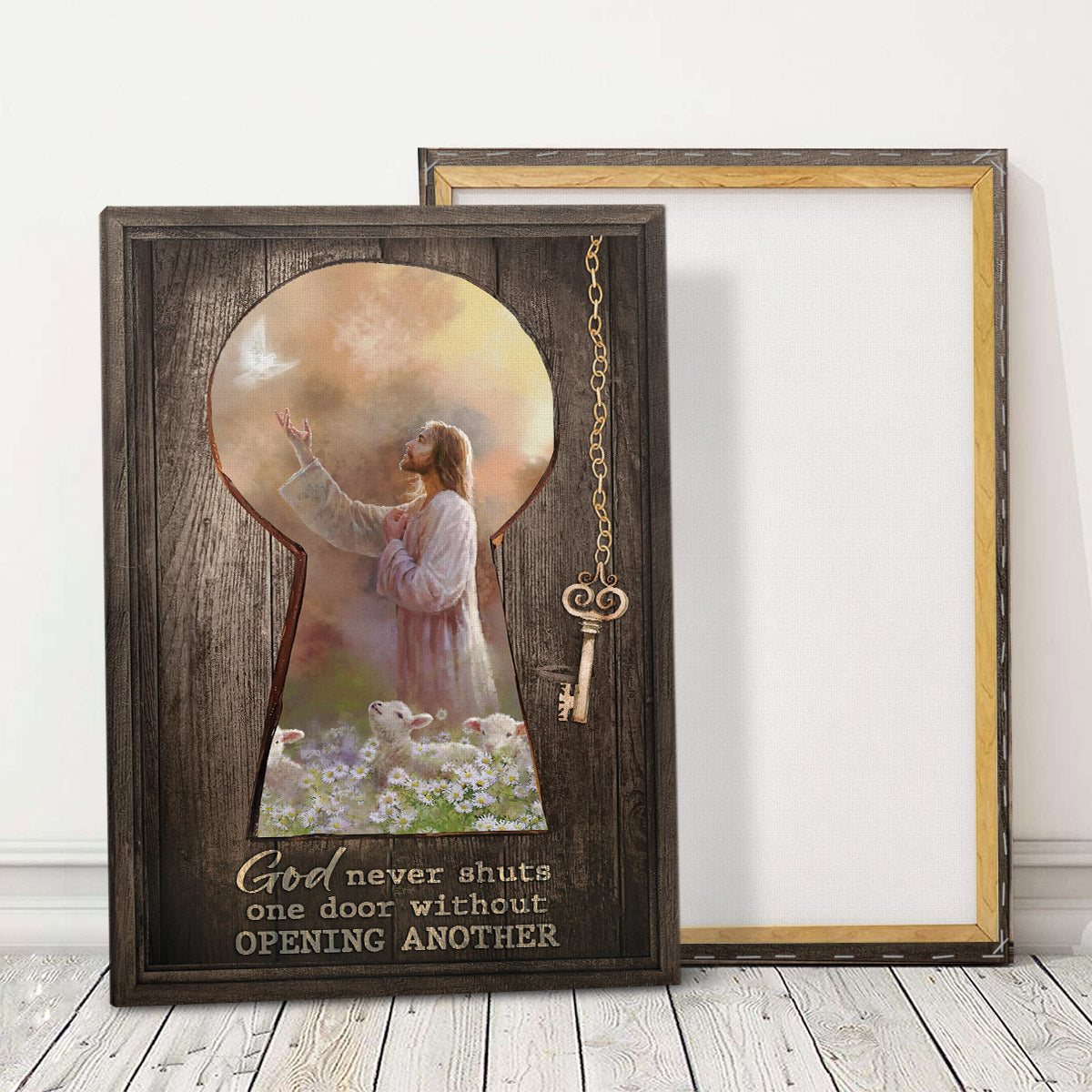 Unique Christian Canvas - Gods Key AA72 - UX Jesus