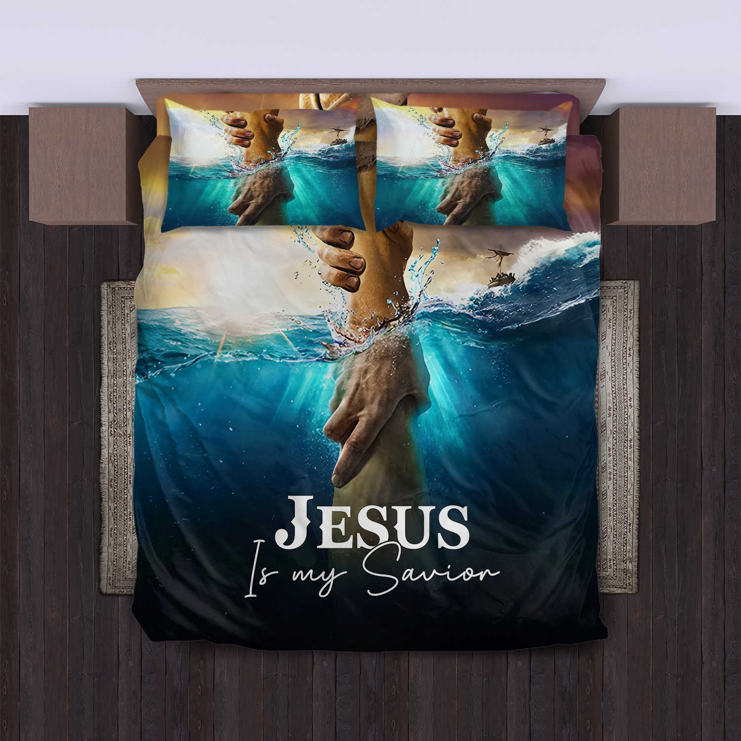 GOD NVGO06BD Premium 4pcs Bedding Set - UX Jesus